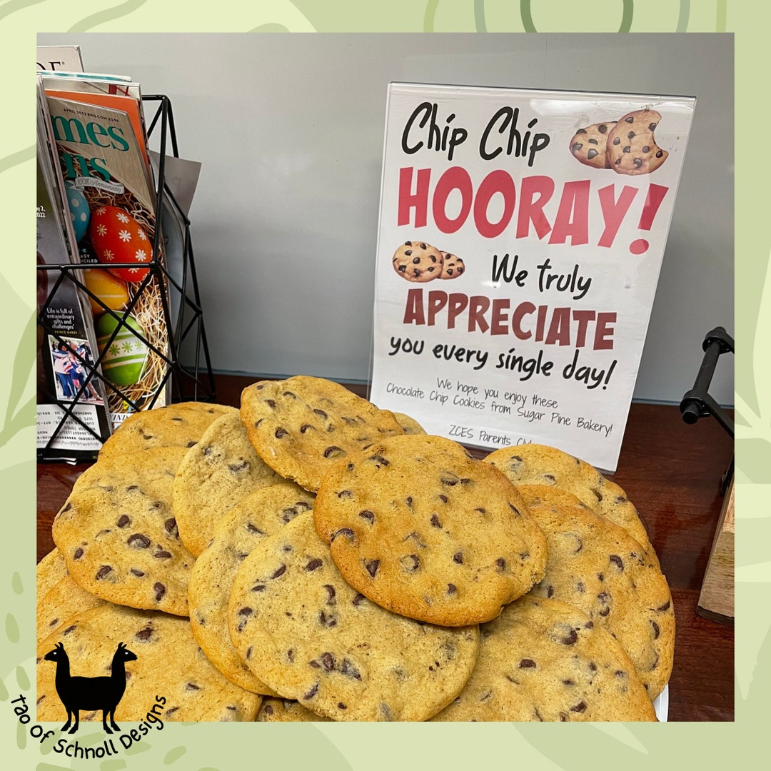 Chip Chip Hooray Teacher Appreciation Tag & Sign - Etsy