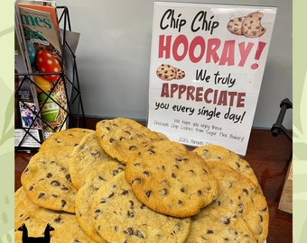 Chip Chip Hooray Printable 8x10 Cookie Sign Teacher Appreciation, Black ...