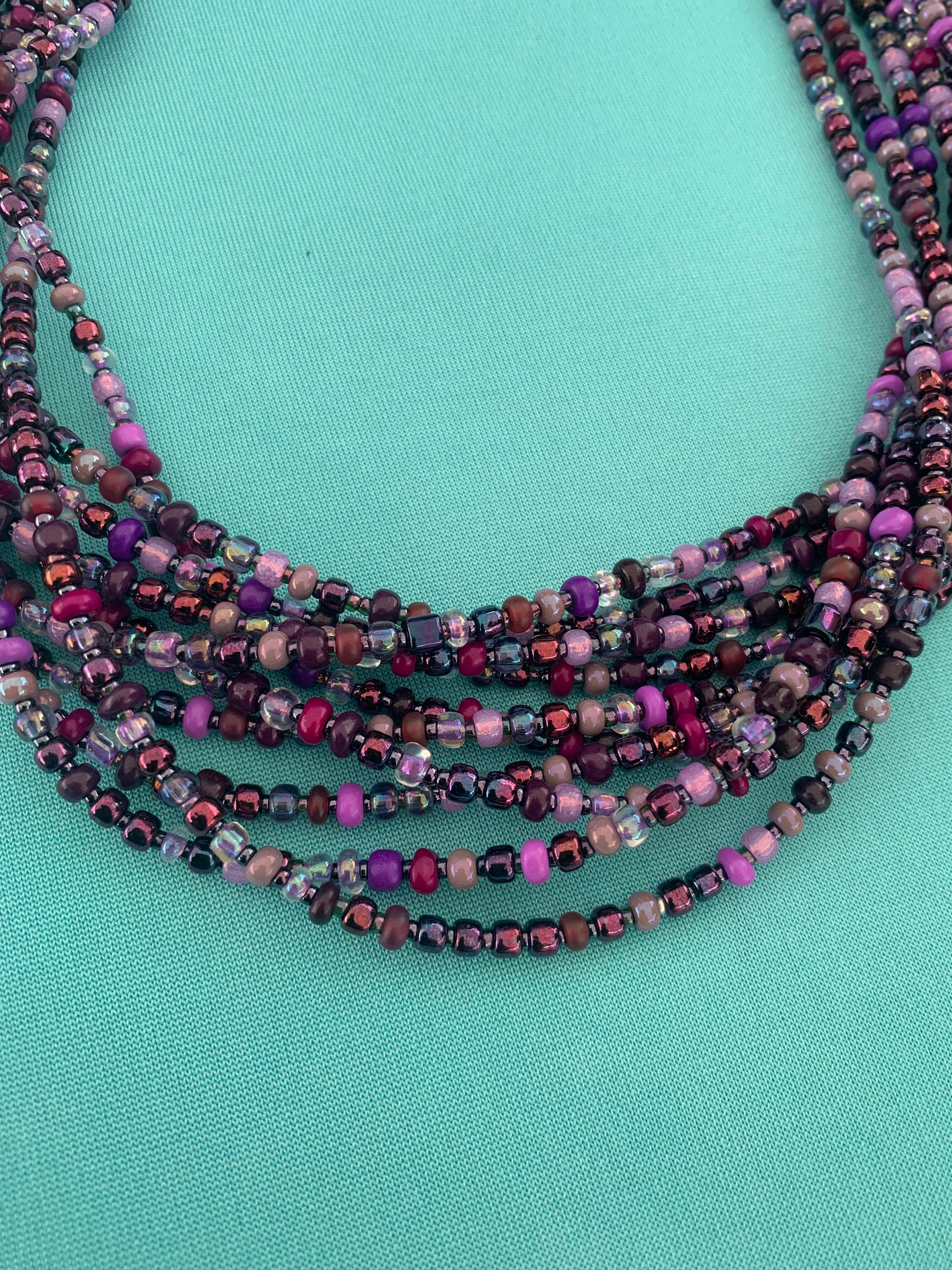 Purple Rain Multi-strand Seed Bead With Shades of Purple. 20 - Etsy