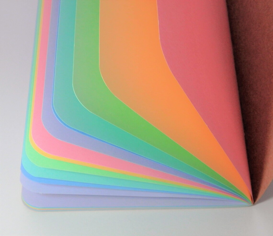 Pastel Rainbow Traveler's Notebook Inserts // Midori - Etsy