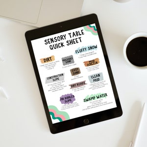 Sensory Table Poster Digital Download Hands on Learning Playroom - Etsy
