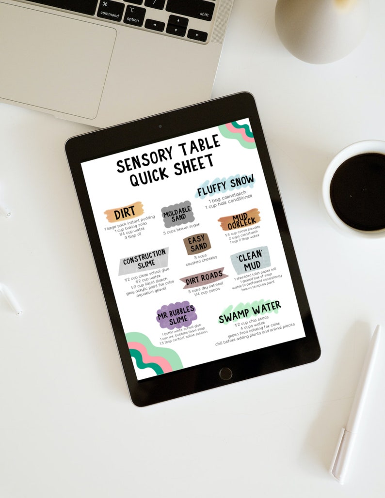 Sensory Table Poster Digital Download Hands on Learning Playroom - Etsy
