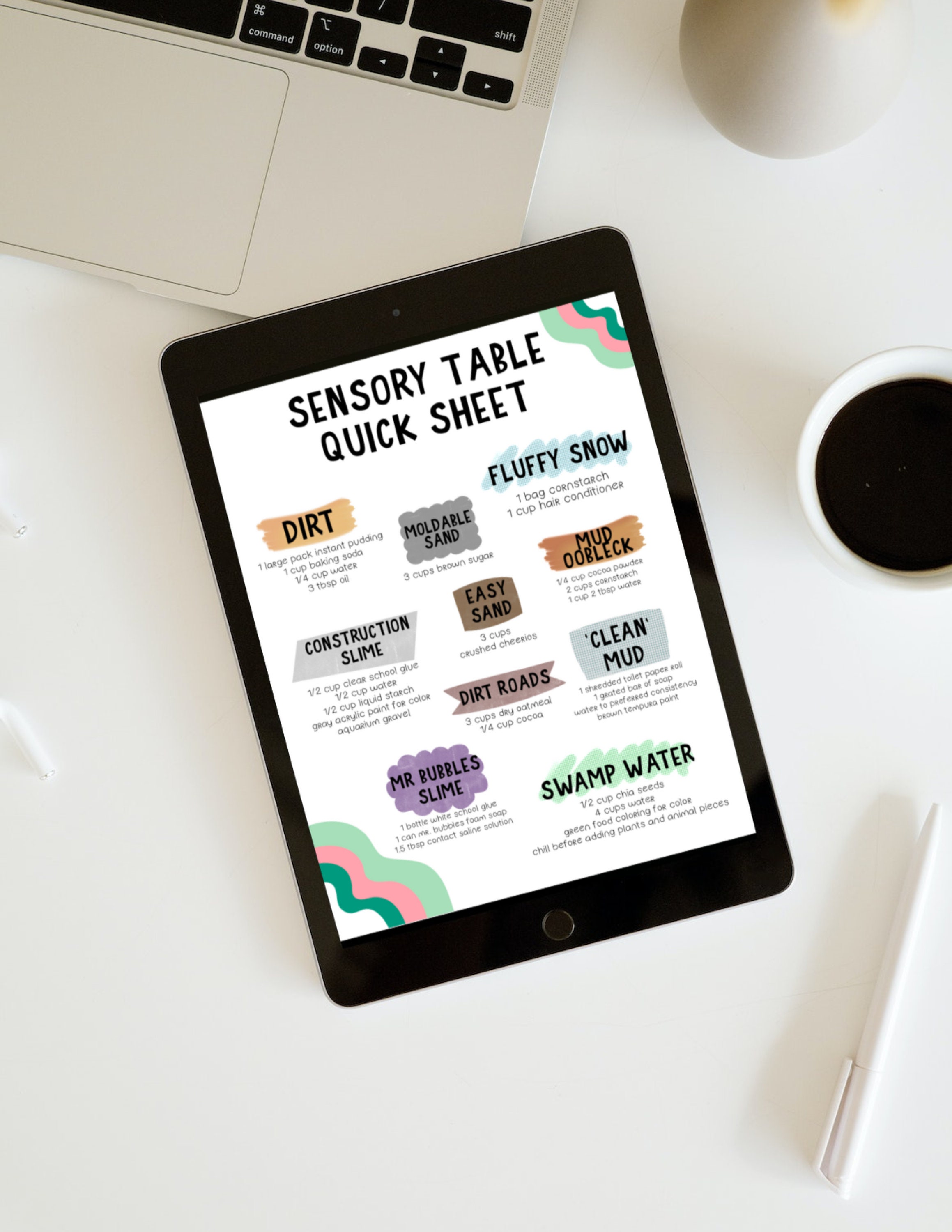 Sensory Table Poster Digital Download Hands on Learning Playroom - Etsy