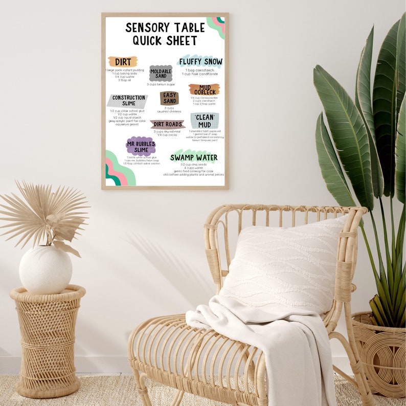 Sensory Table Poster Digital Download Hands on Learning - Etsy