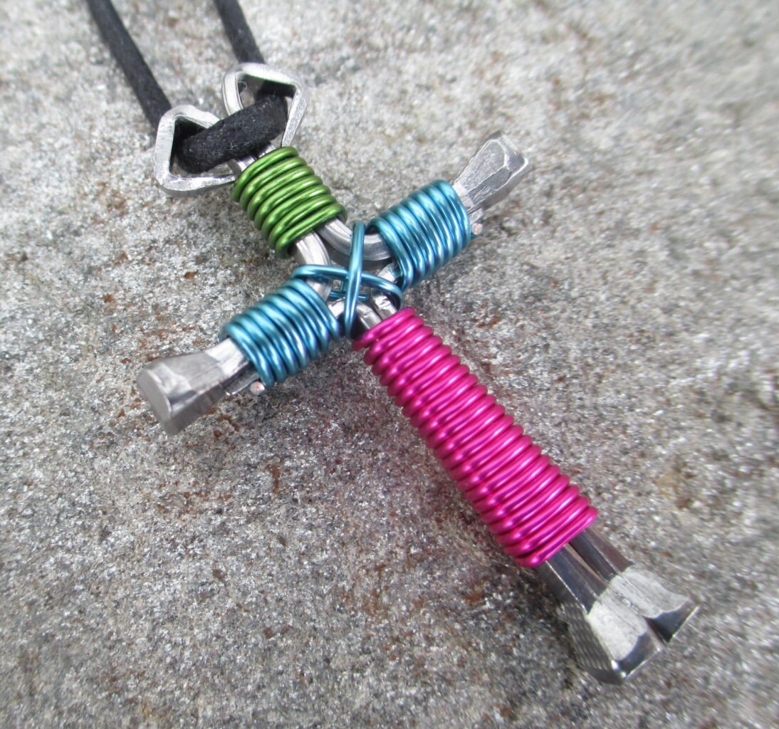 NECKLACES NAIL CROSS 25 pack great Bulk Gifts pick 25 - Etsy