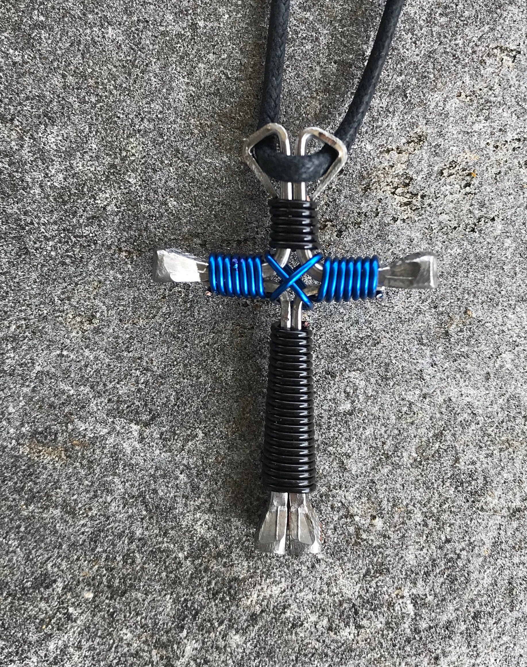 POLICE OFFICER Necklace-adjustable Black Cord-made of 4 - Etsy