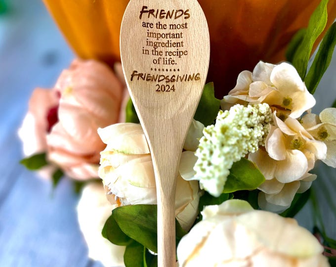 Hand Stamped Serving Spoon Friends Are the Family We Choose ...