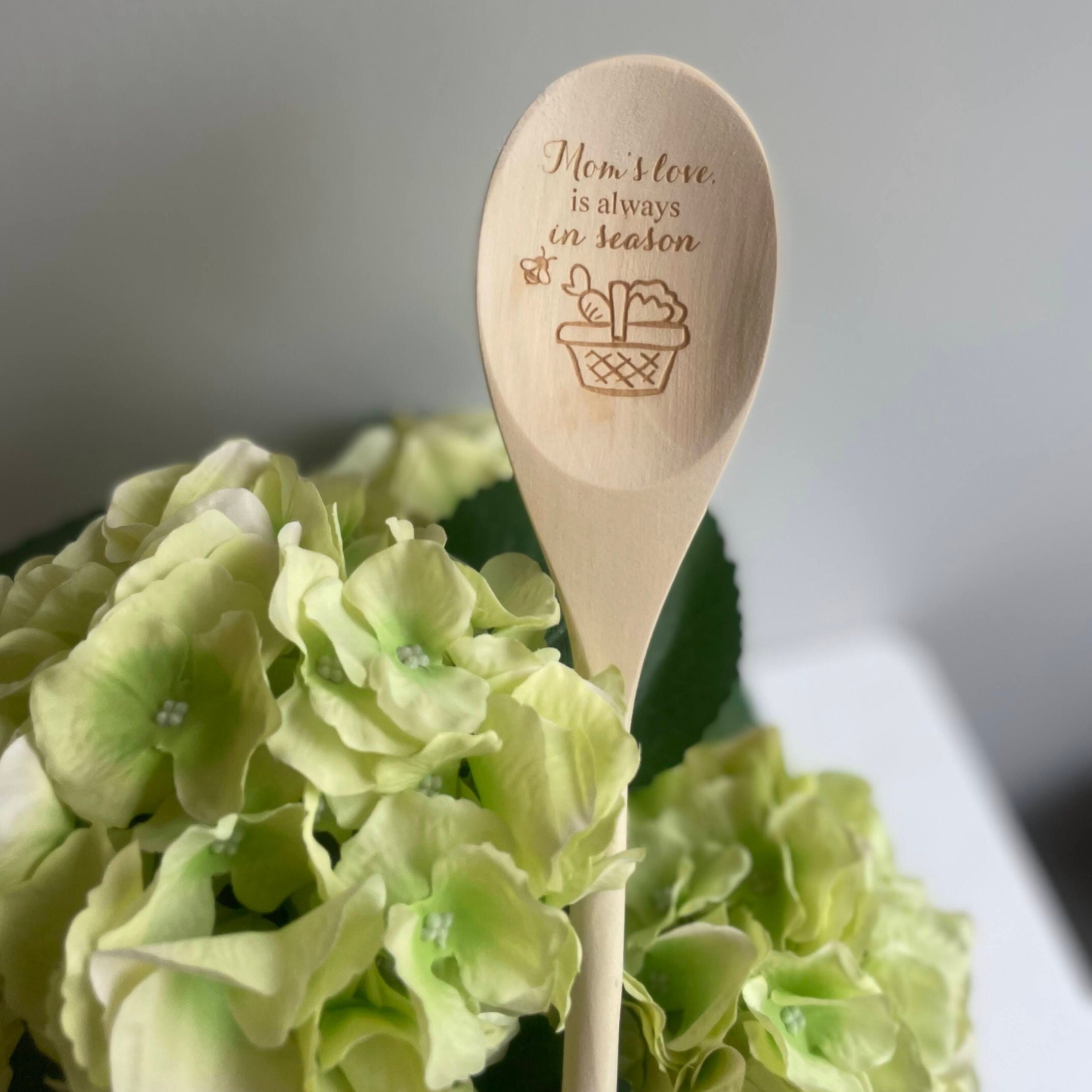 Personalized Gift for Grandma Wood Mixing Spoon Grandparents | Etsy
