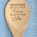 Personalized Gift for Grandma, Wood Mixing Spoon, Grandparents Gift ...