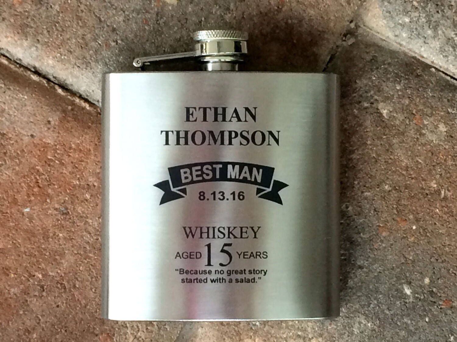 Set of 7 Groomsmen Gift Flask Gift Set Personalized Flask | Etsy