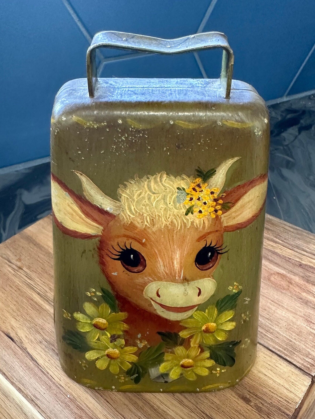 Vintage Hand Painted Cowbell Farmhouse Decor Vintage - Etsy