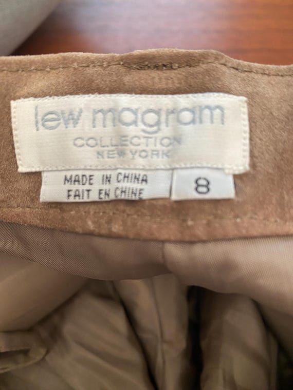 Vintage 1980’s Lew Magram Brown Suede Bodysuit Size … - Gem
