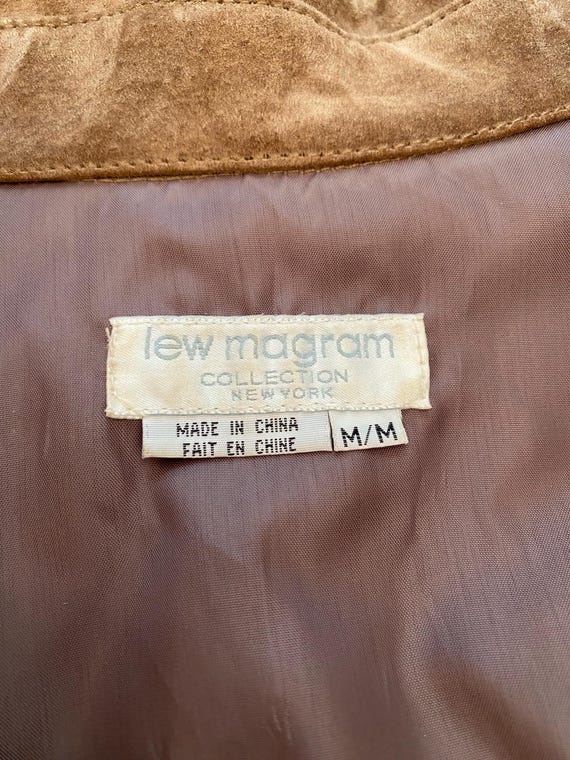 Vintage 1980’s Lew Magram Brown Suede Bodysuit Size … - Gem