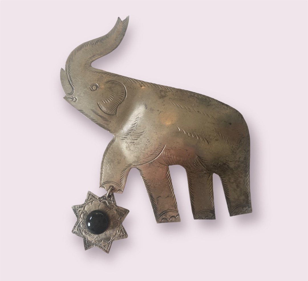 Retro Vintage Elephant Pin, Brooch - Etsy