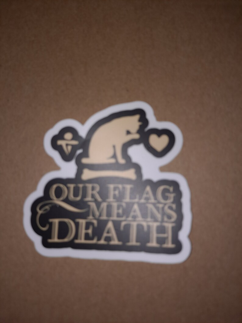 Our Flag Means Death Cat Logo Sticker - Etsy