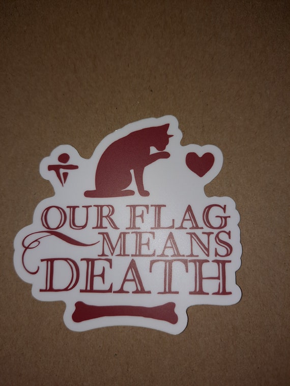 Our Flag Means Death Cat Logo Sticker - Etsy