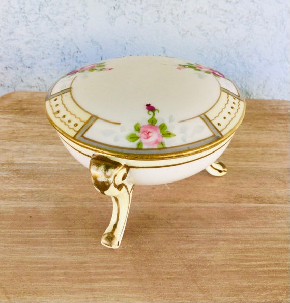 nippon porcelain dresser box - Gem