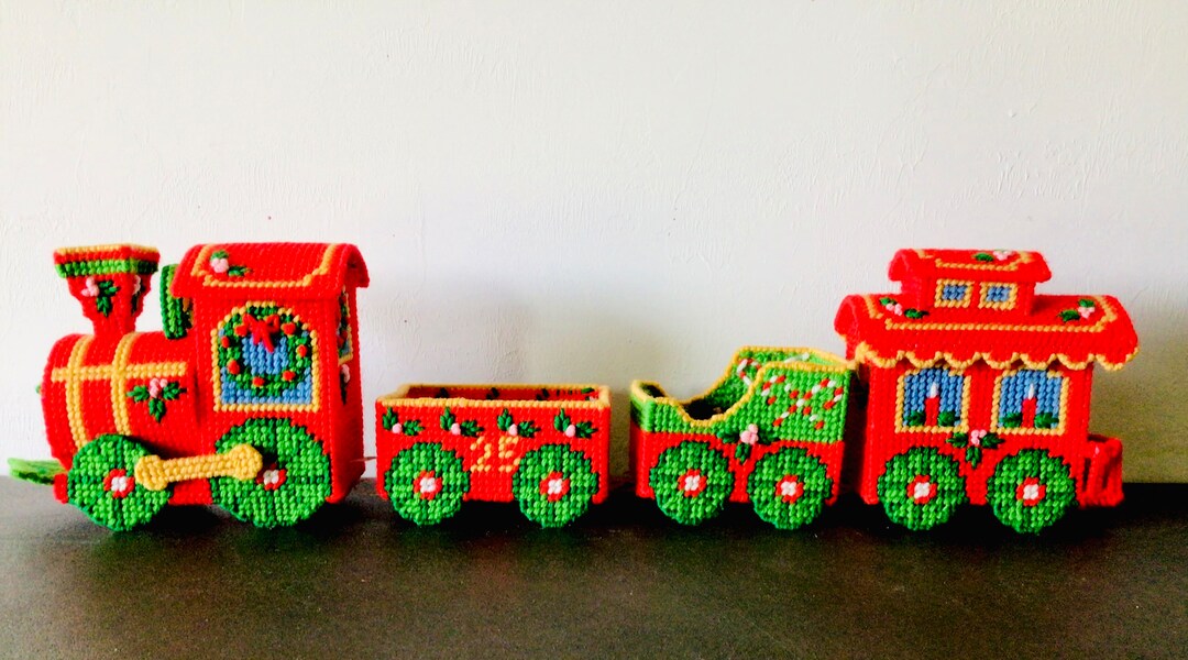 Train Set Centerpiece Decor-christmas Table Decor-handmade Plastic ...