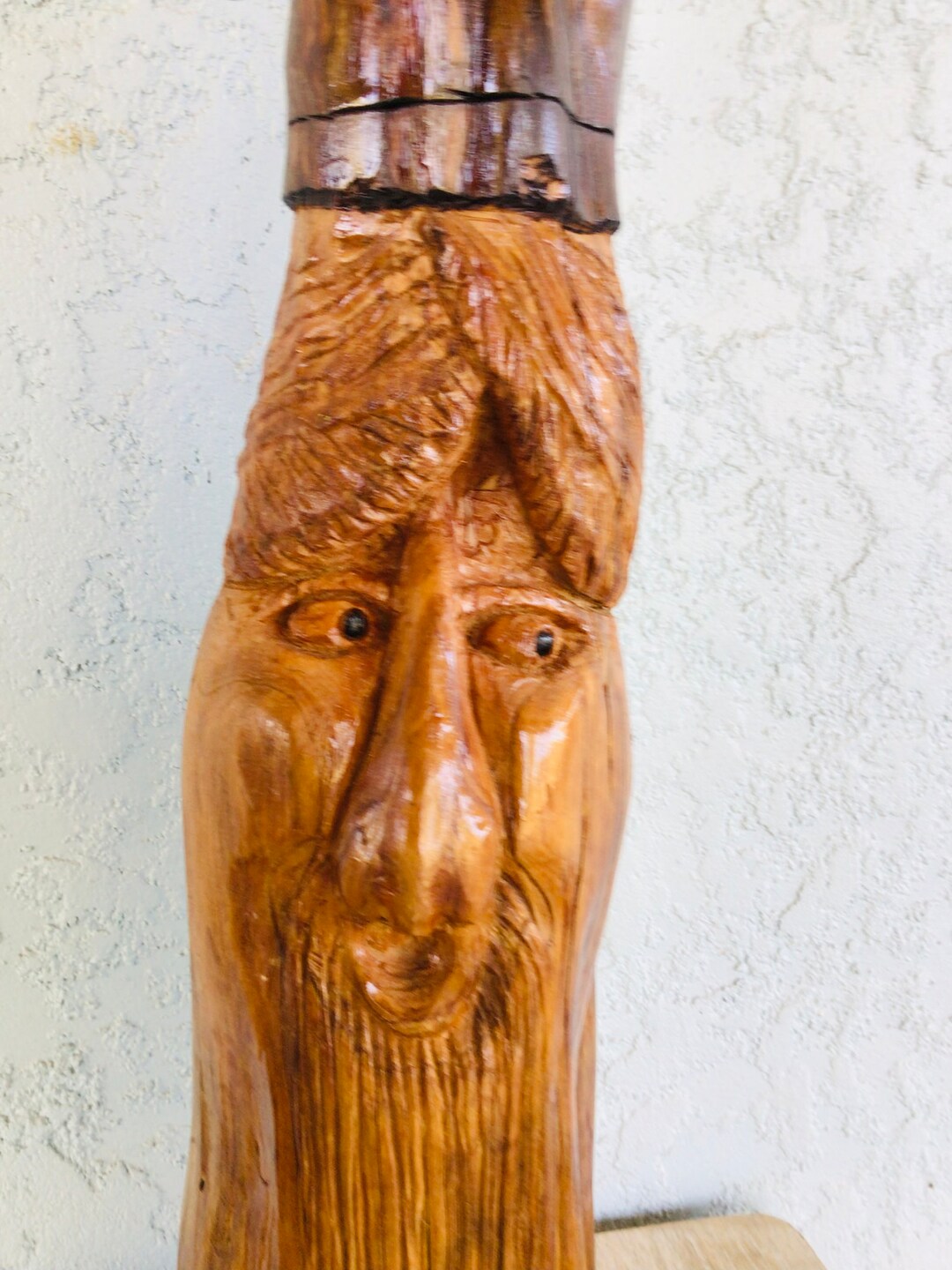 Cypress Knee Carved Wood Spirit-wood Forest Knome-21.5 Inches Tall ...