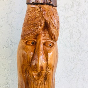Cypress Knee Carved Wood Spirit-wood Forest Knome-21.5 Inches Tall ...