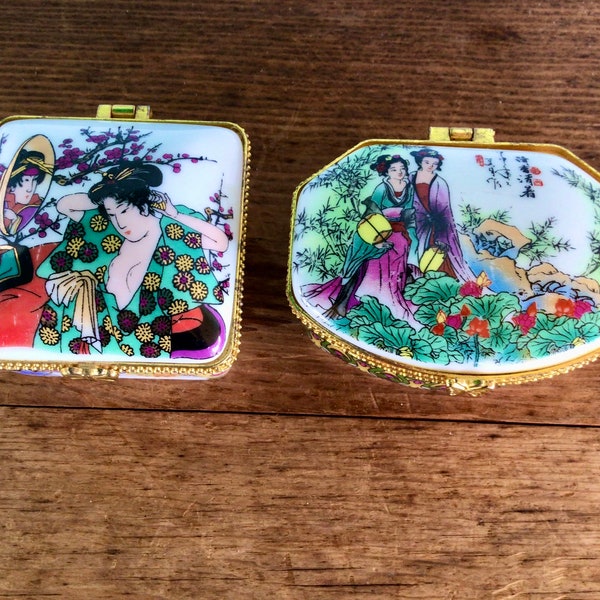 Porcelain Pill Box - Etsy