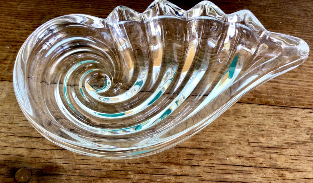 Crystal Nautilus Shell Trinket Dish -nautilus Shell Catch All Bowl Lead ...