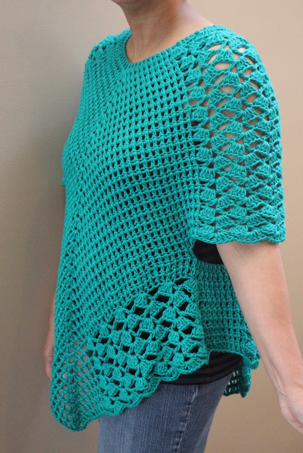Crochet Poncho Top Pattern Poncho Top Pattern Crochet Poncho - Etsy