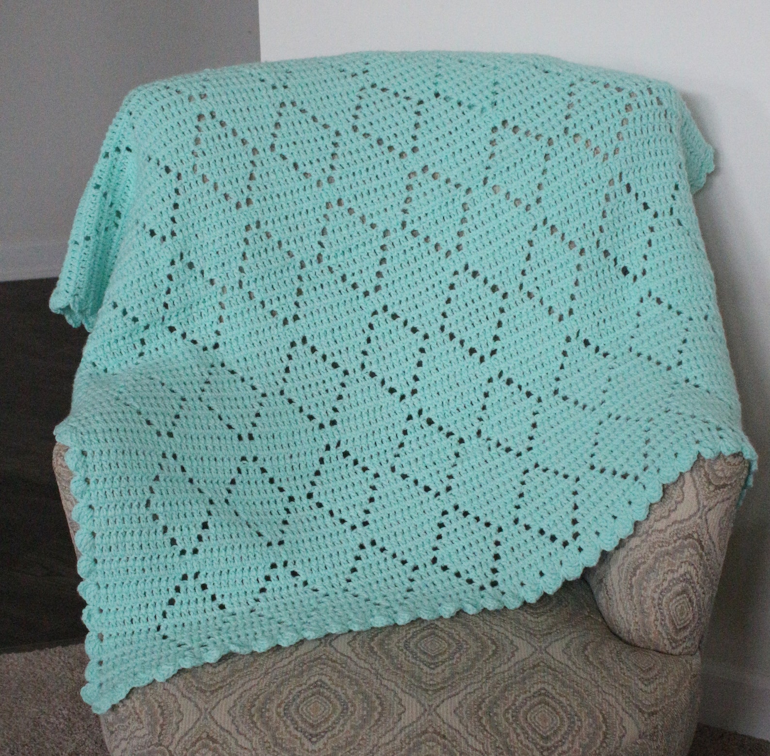 Diamond Crochet Blanket Pattern Baby Blanket Pattern Crochet - Etsy Canada