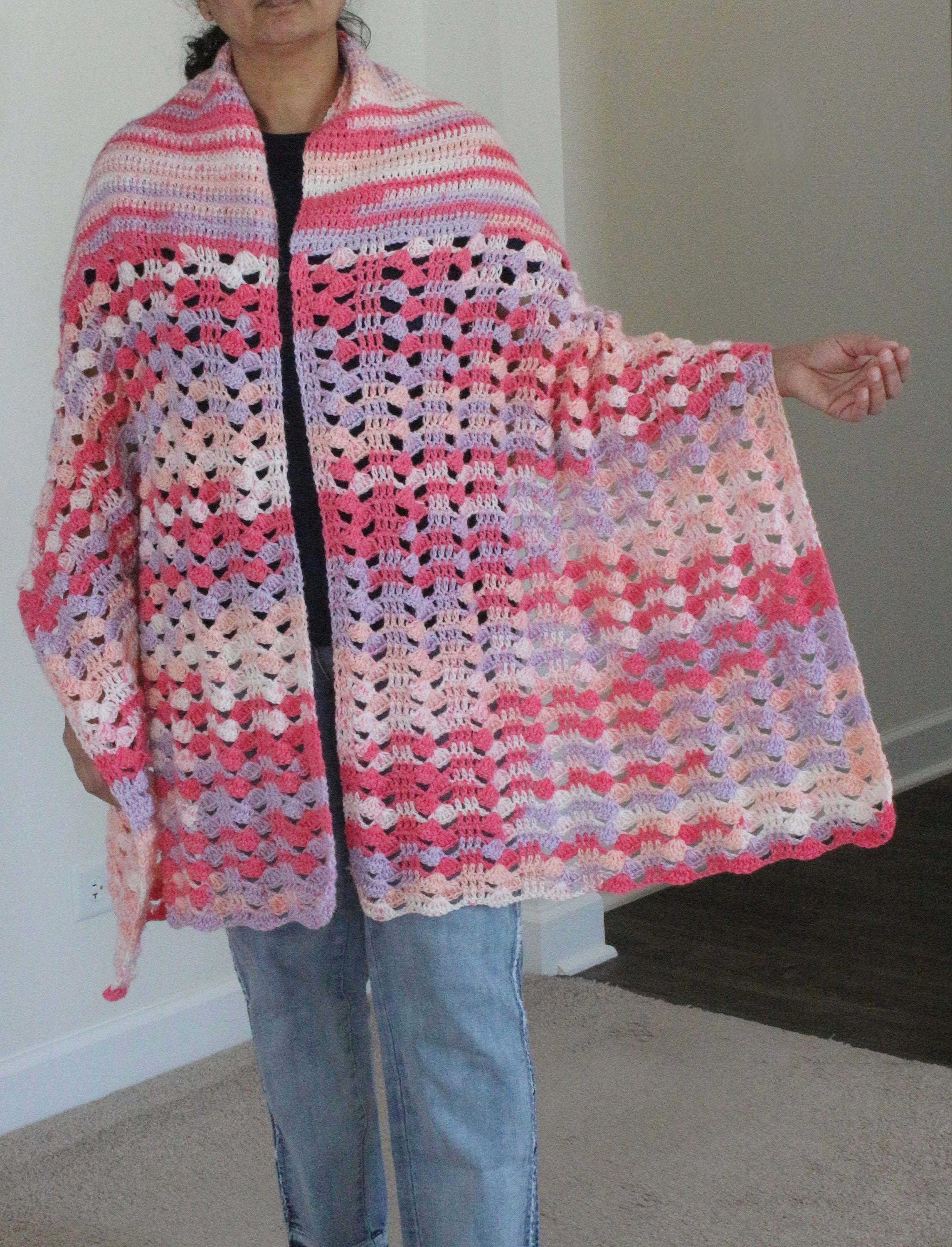 Charmed Crochet Shawl Pattern, Shawl Pattern, Wrap Pattern, Crochet ...