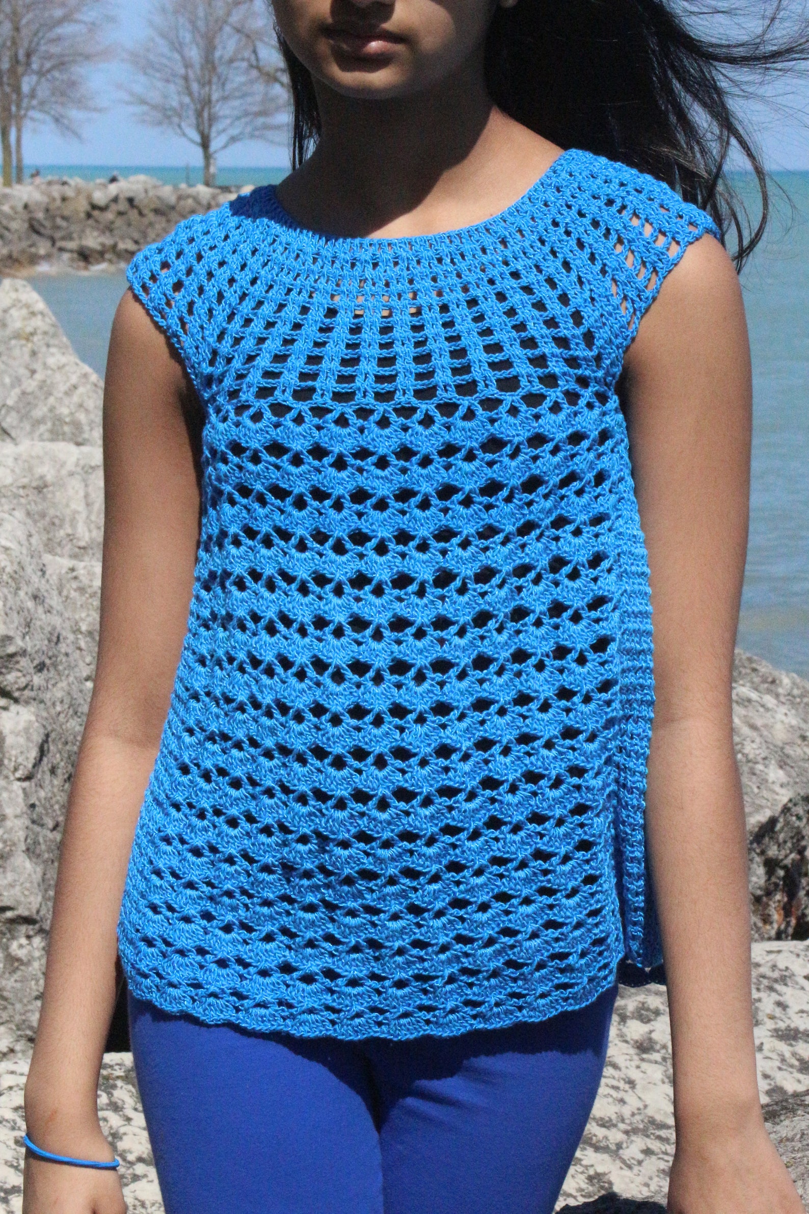 Girls Crochet Top Pattern Summer Top Pattern Youth Crochet - Etsy