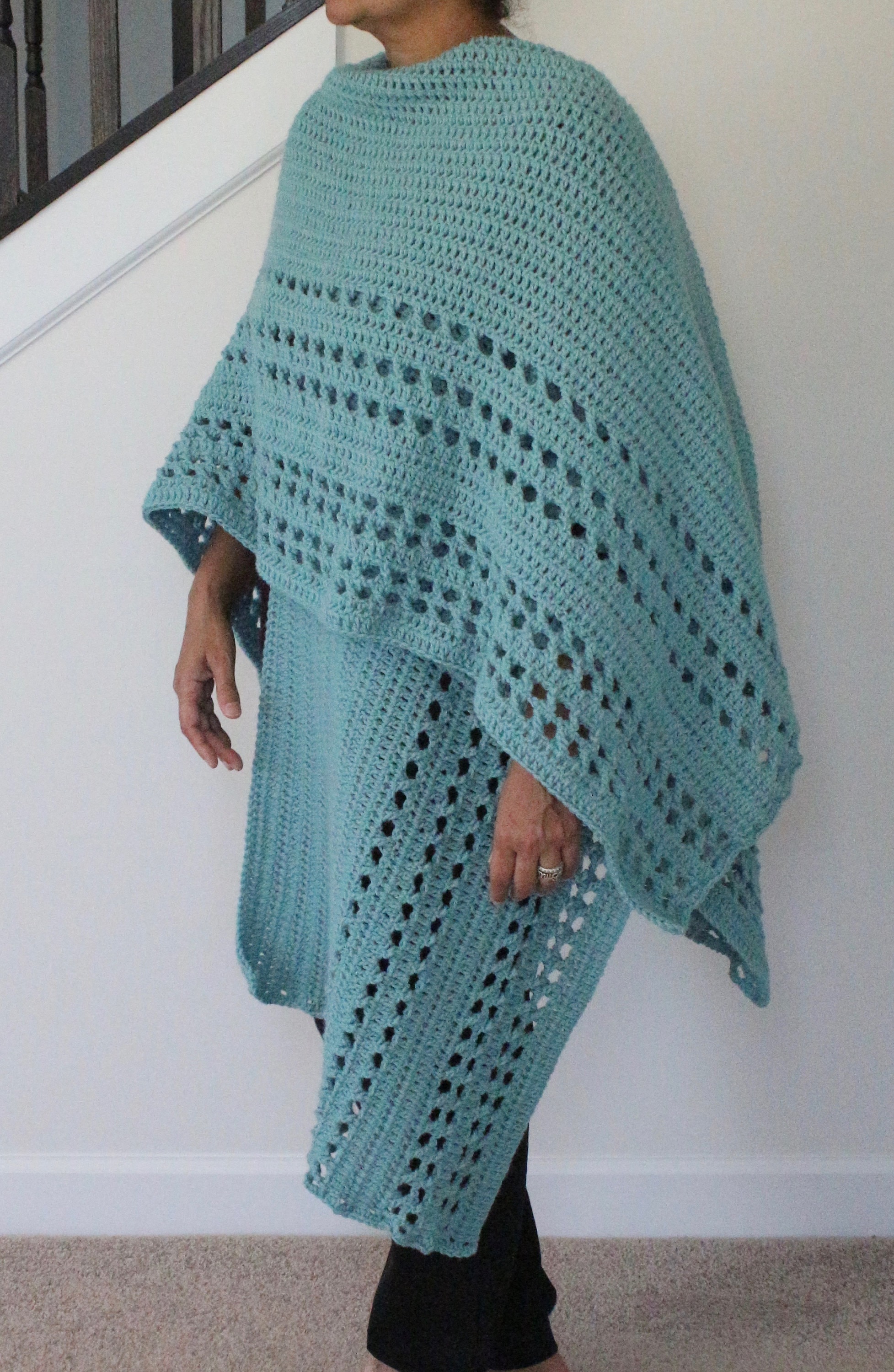 Cozy Nights Ruana Pattern, Crochet Ruana Pattern, Shawl Pattern ...