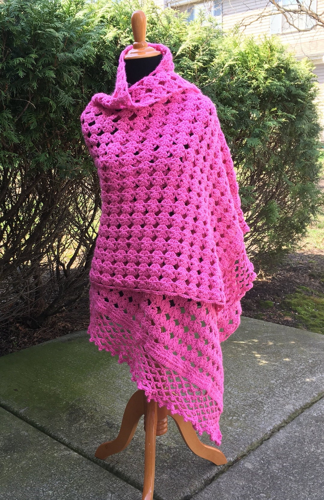 Crochet Shawl Pattern, Shawl Pattern, Instant Download, Crochet Pattern ...
