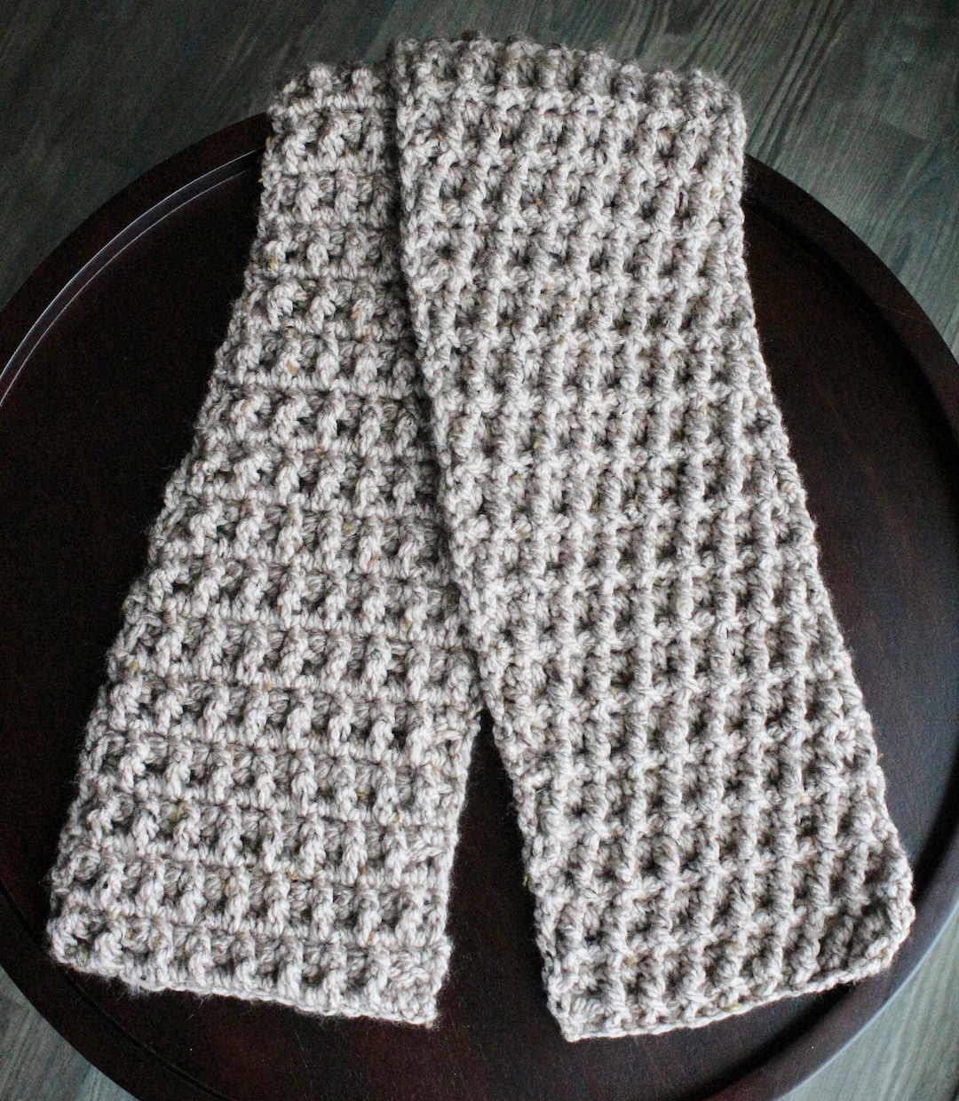 Chunky&textured Crochet Scarf Pattern, Crochet Scarf Pattern, Men's ...