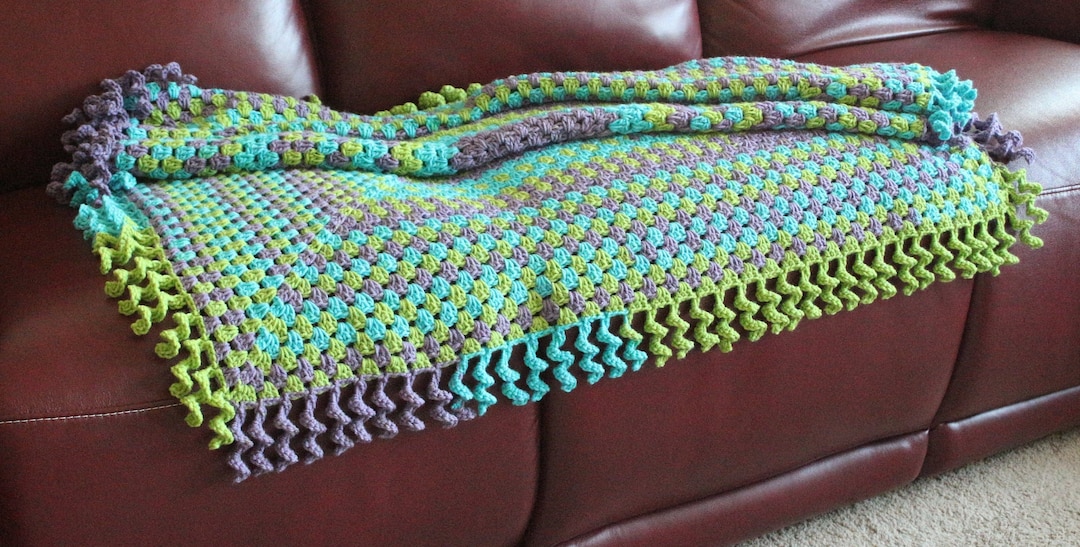 Spiral Edge Crochet Blanket Pattern, Baby Blanket Pattern, Crochet ...