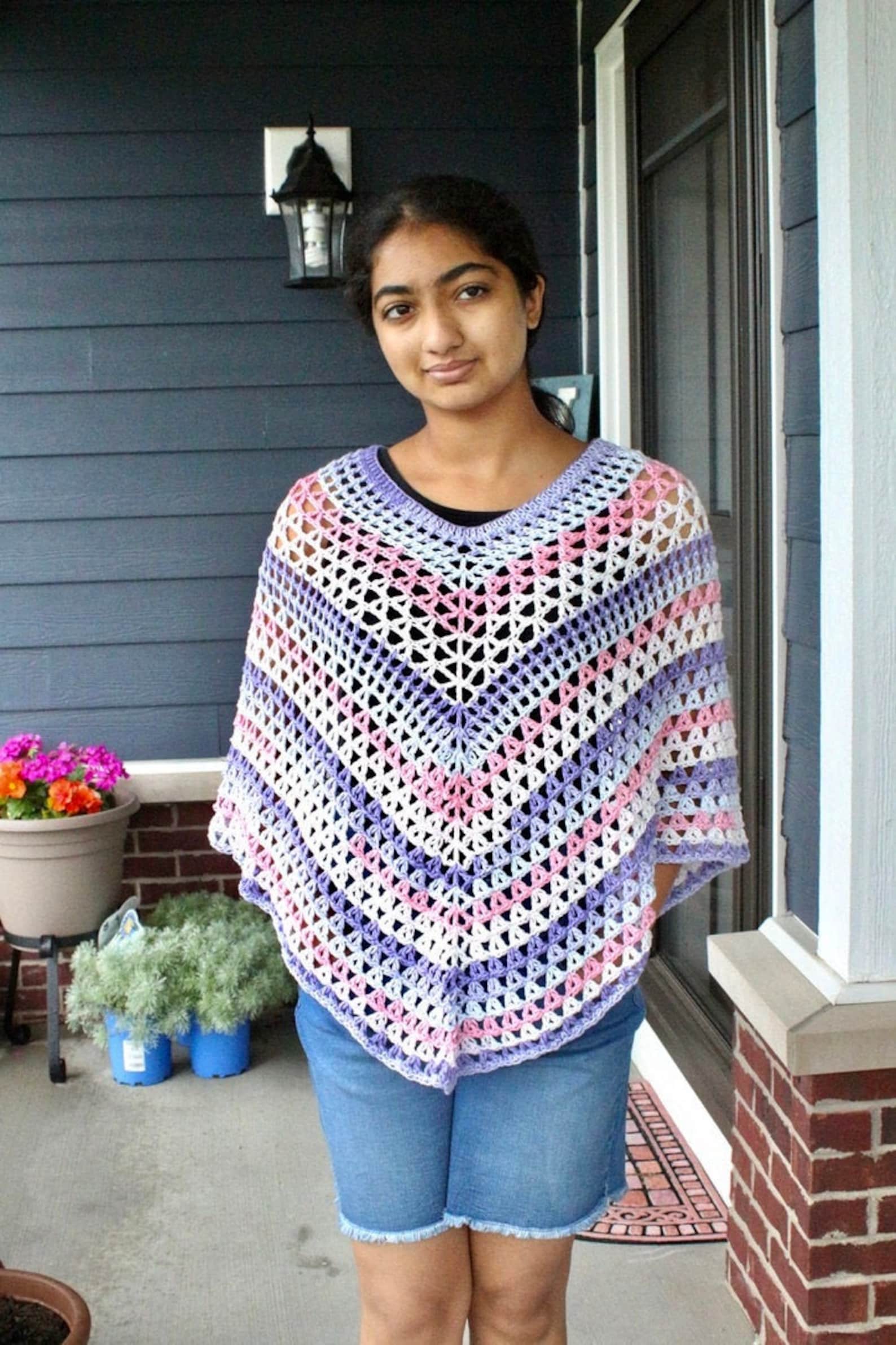 Radiance Crochet Poncho Pattern Crochet Poncho Pattern - Etsy