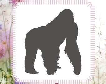 Gorilla stencil | Etsy