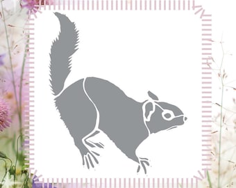 Squirrel stencil | Etsy