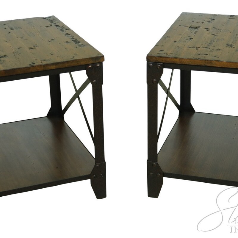 Industrial End Table - Etsy