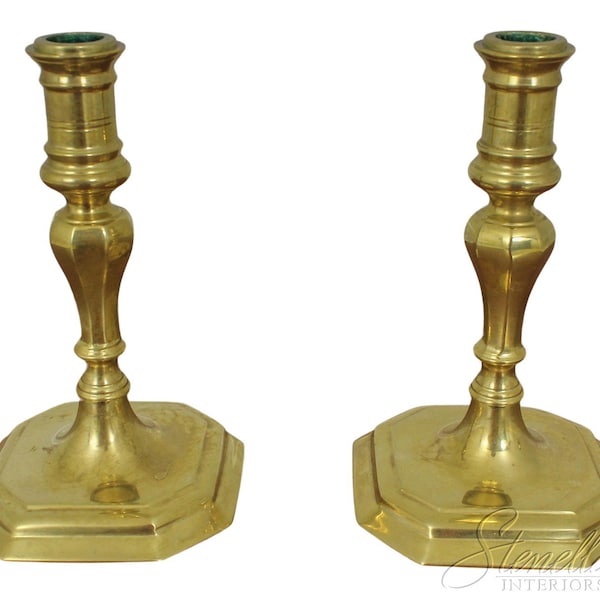 Colonial Williamsburg Brass Candlesticks - Etsy