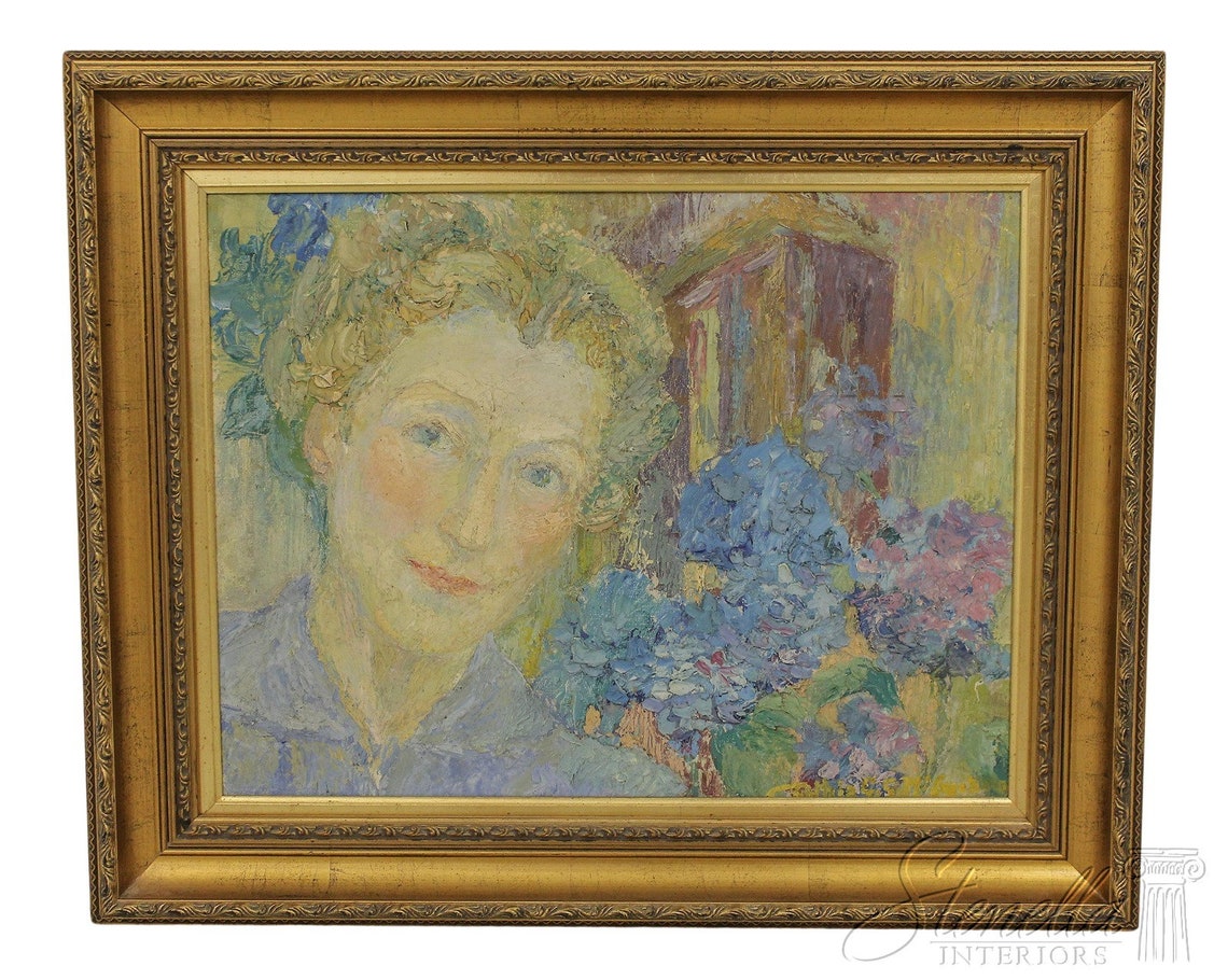 F58653EC: CYNTHIA Mccracken Signed Oil Painting on Board - Etsy