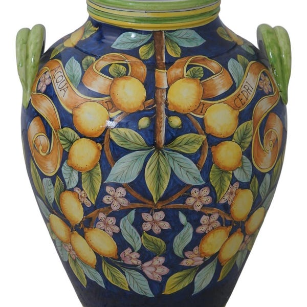 Majolica Large Vases - Etsy