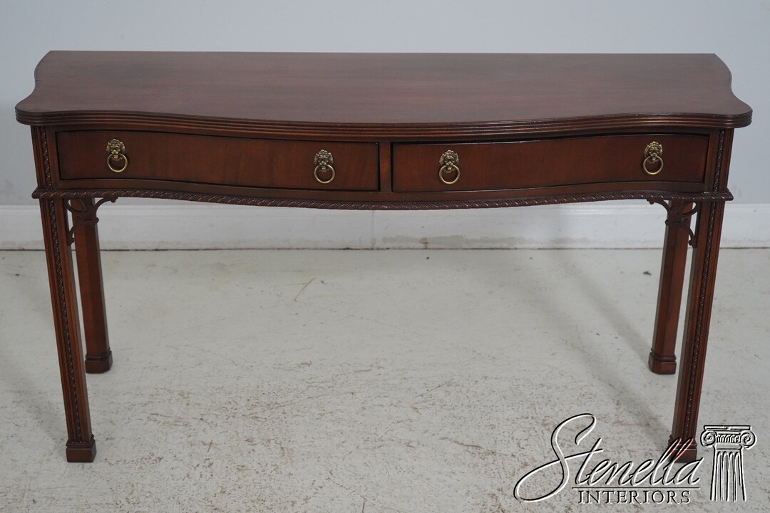 64164EC: LEXINGTON Palmer Home Collection Chippendale Mahogany Console ...