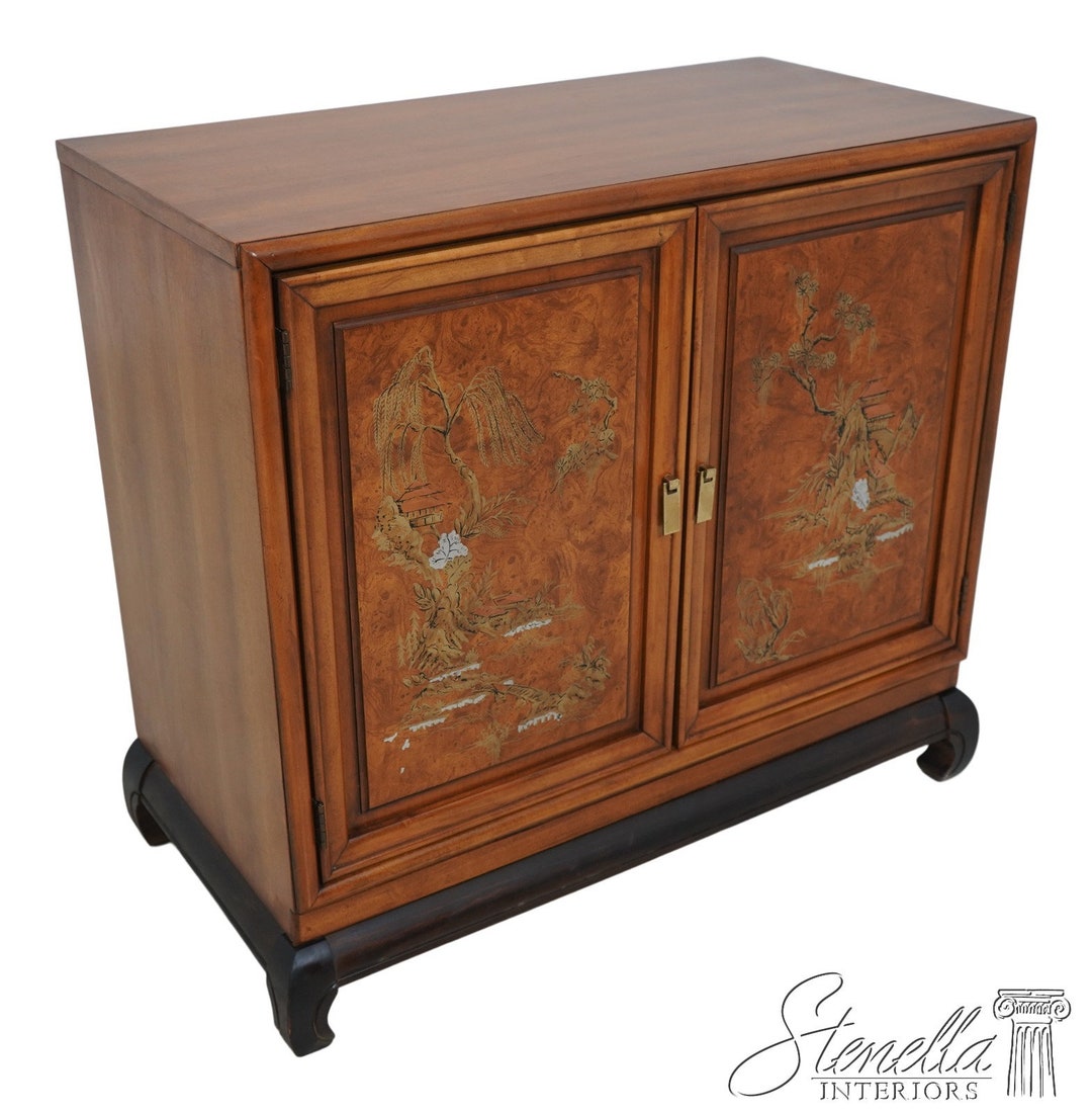 63998EC: HENRY LINK Chinoiserie Modernist 2 Door Server Cabinet - Etsy
