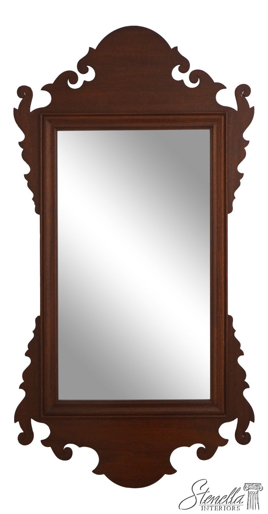 65037EC: DAVID LEFORT Chippendale Style Mahogany Mirror - Etsy
