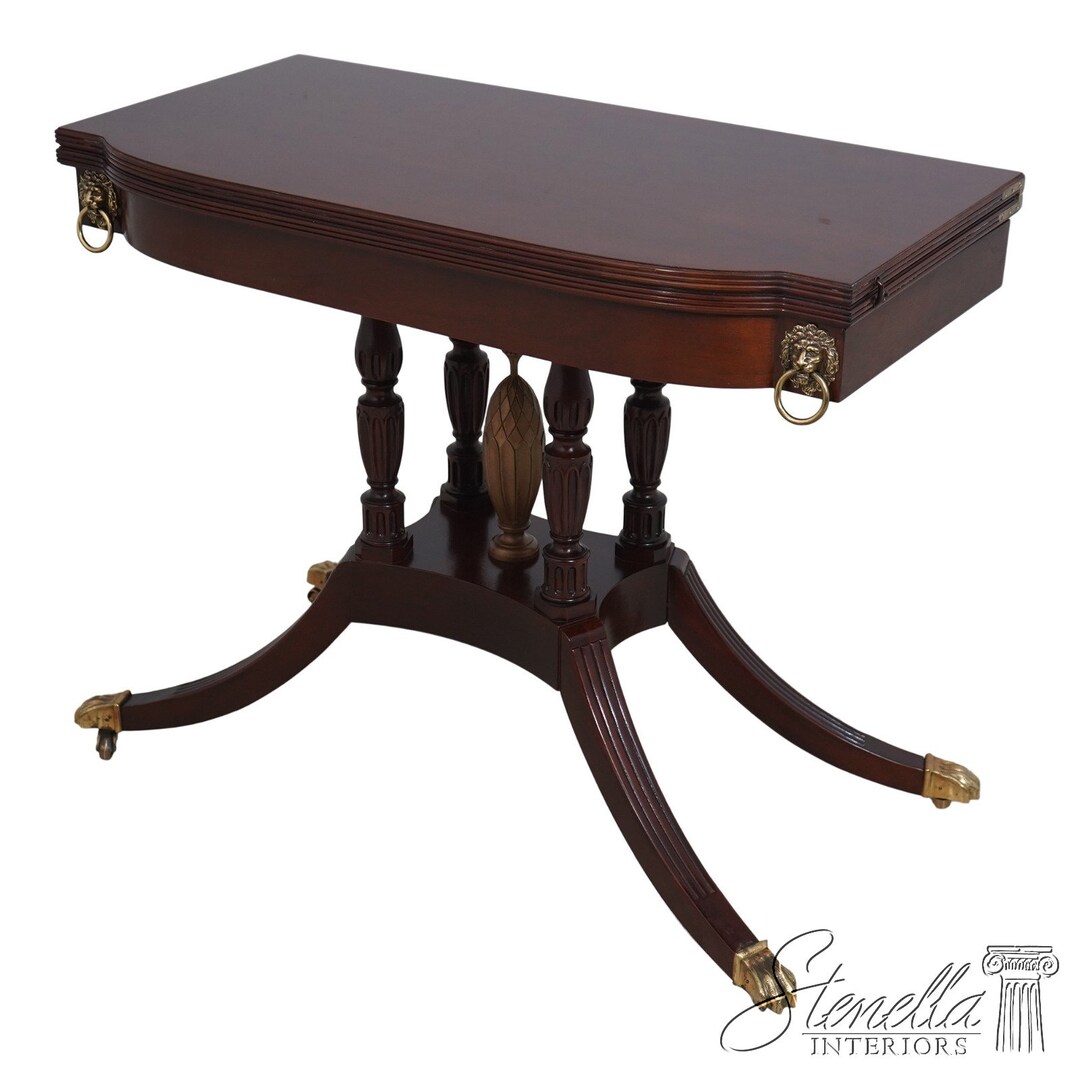 L63549EC: BAKER Historic Charleston Regency Mahogany Games Table - Etsy