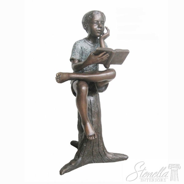 Boy Reading Garden Statue - Etsy