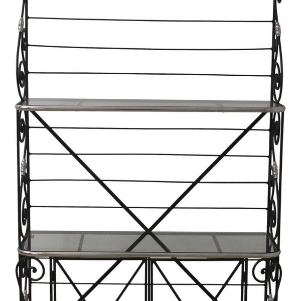 Wrought Iron Vintage Bakers Rack - Etsy