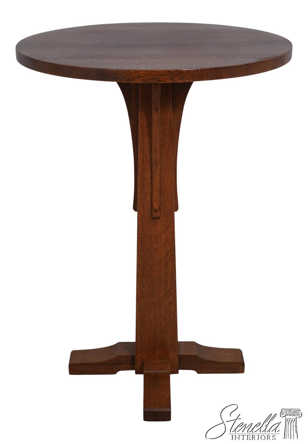 61524EC: STICKLEY Mission Oak Round Pub Table - Etsy