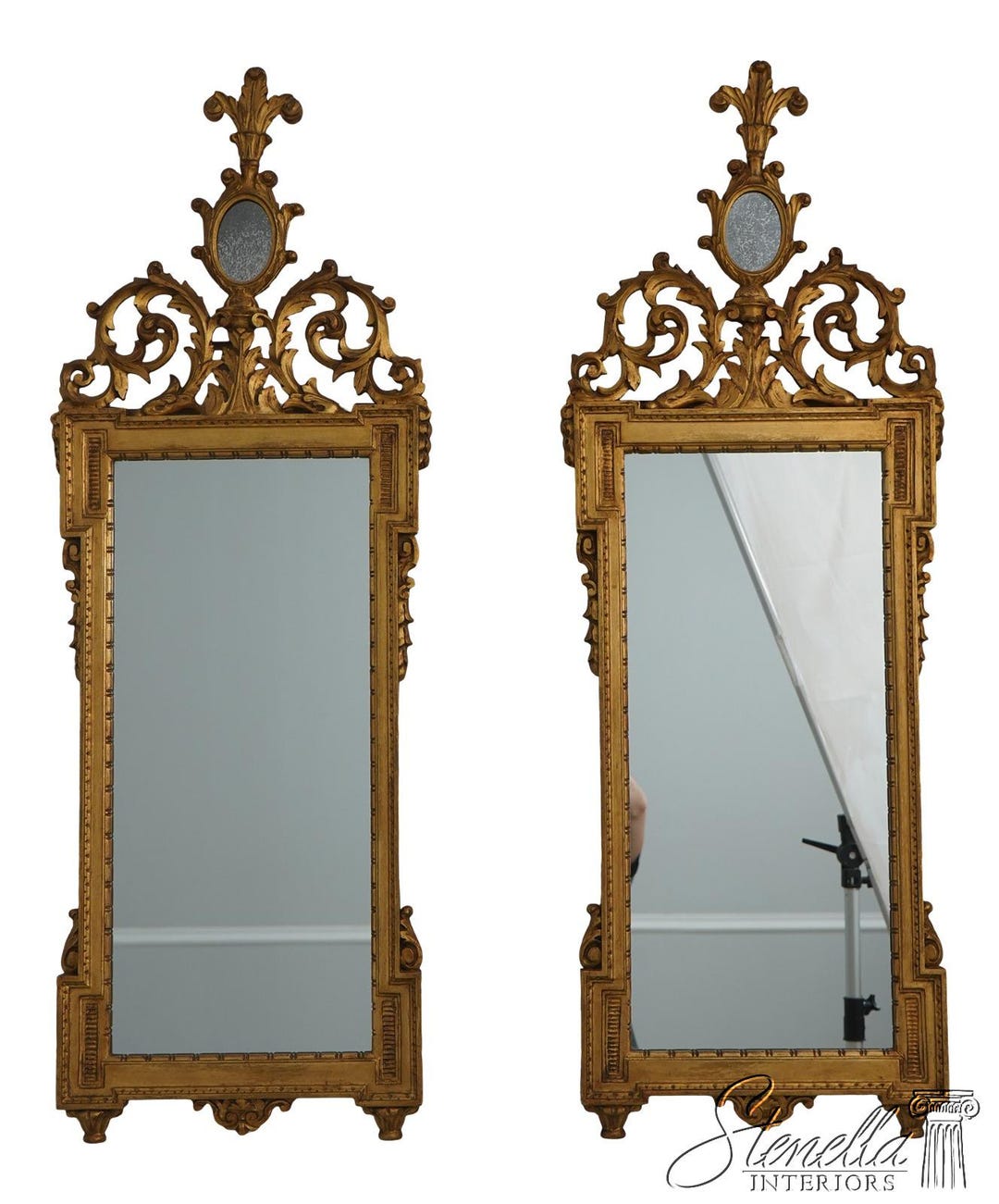 65821EC: Pair SUTTON Italian Gold Gilt Frame Mirrors - Etsy