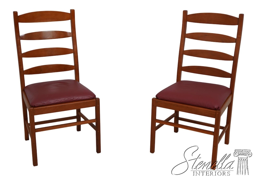 F67113: Pair DONALD LORD Cherry Studio Craftsman Side Chairs - Etsy